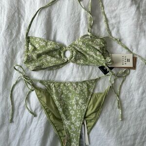 Billabong | Swim | Nwt Billabong Green Floral Bikini Set | Poshmark